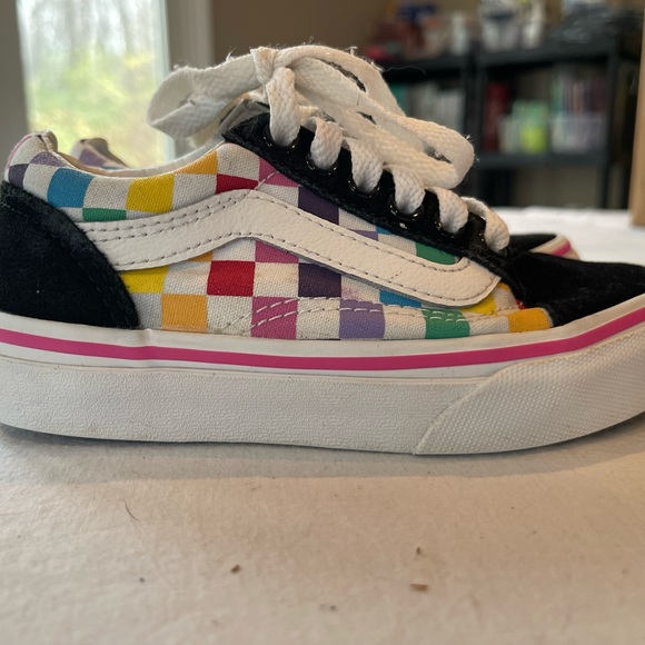 Vans | Shoes | Kids Old School Check Vans Size 1 | Poshmark